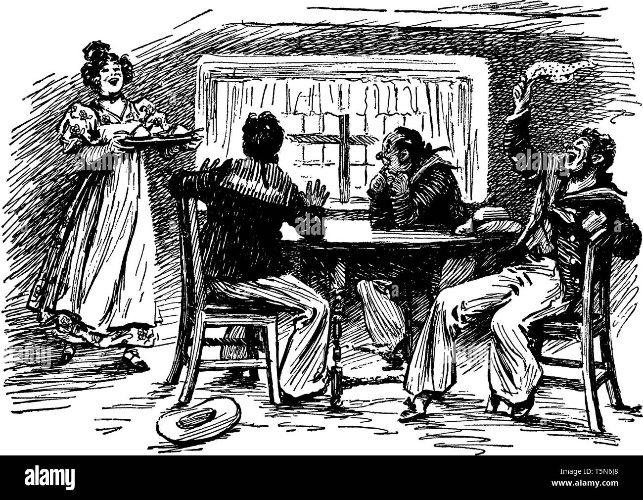 Breakfast Table Drawing