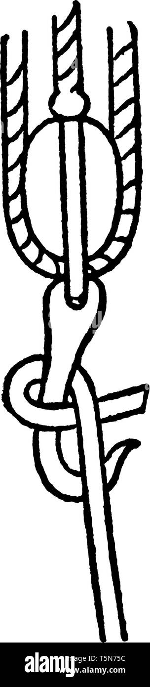 Blackwall Hitch form a bight at the end of a rope put the good of a ...