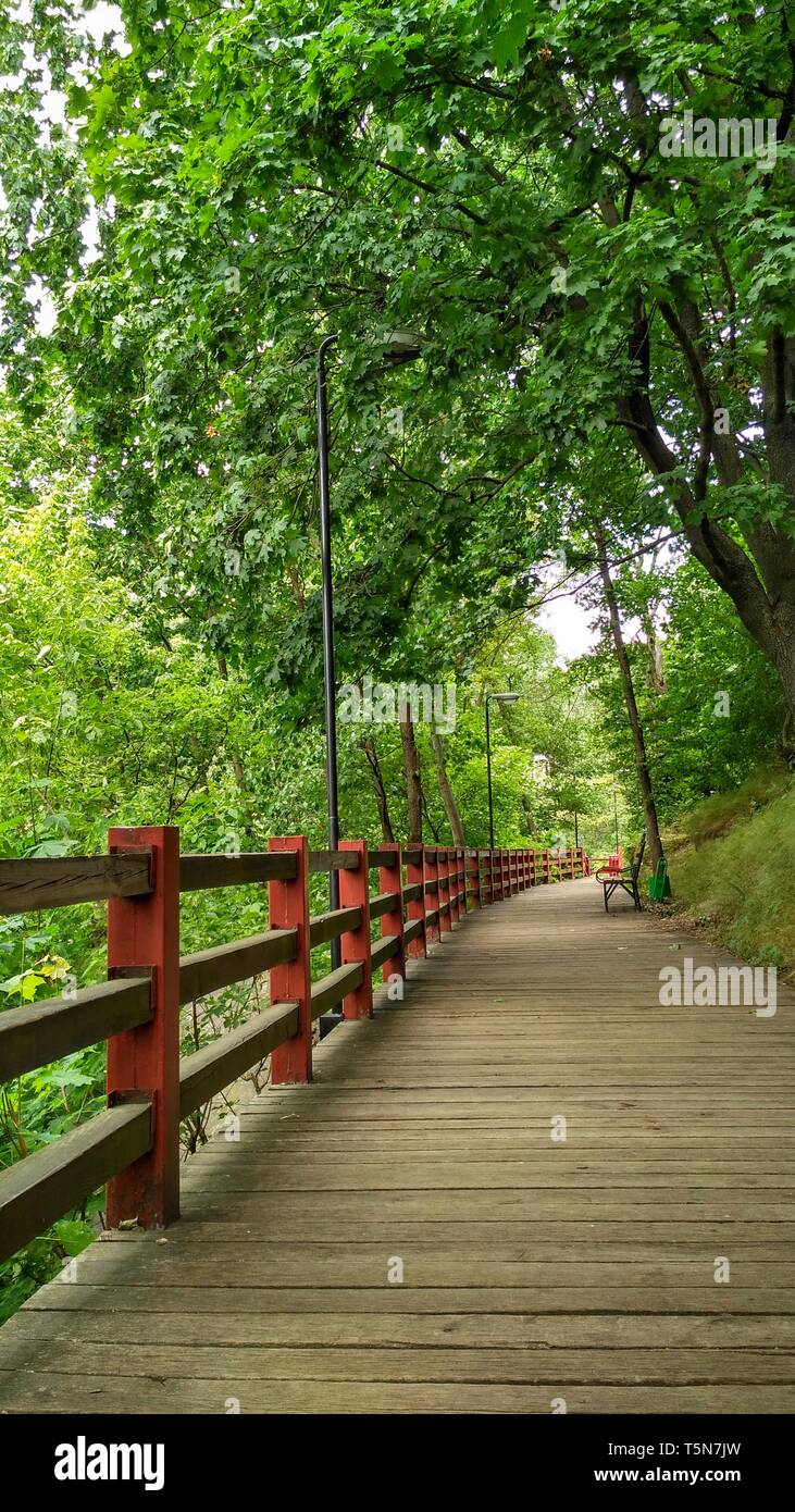 Path pathway barrier fence hi-res stock photography and images - Alamy