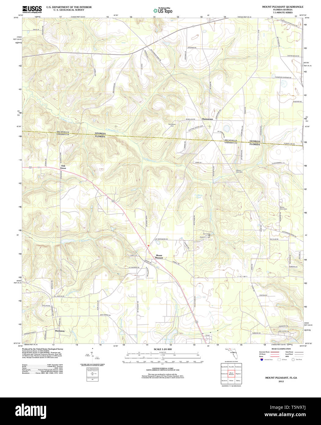 Map of mount pleasant hi-res stock photography and images - Alamy