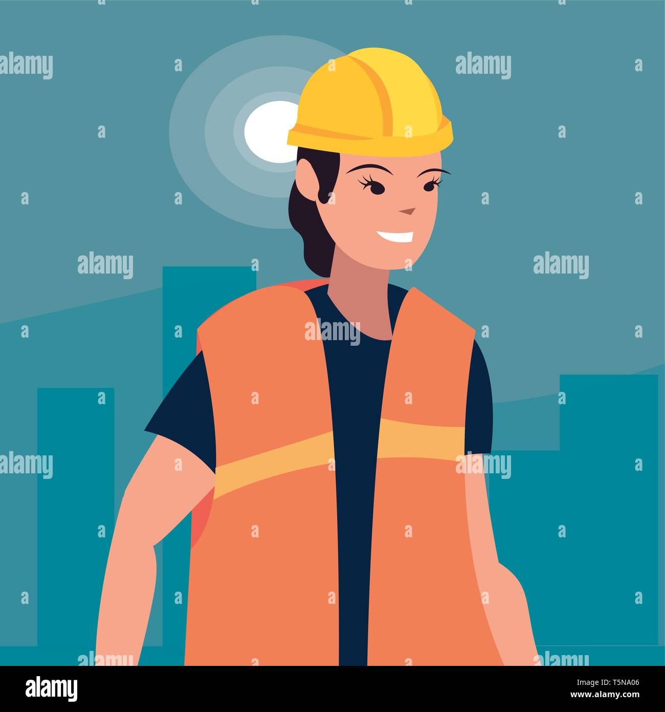 worker woman employee labour day vector illustration Stock Vector Image ...