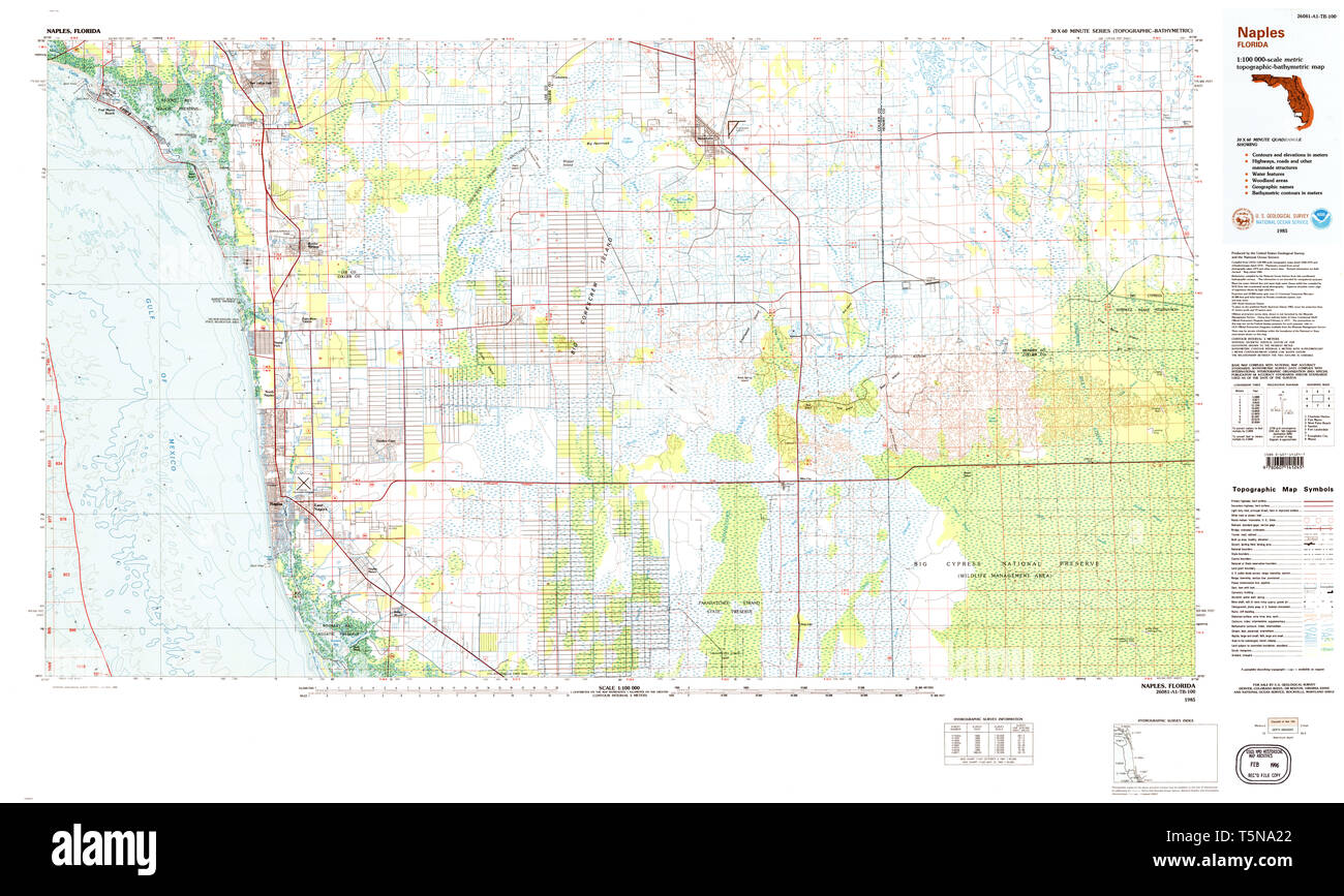Naples florida map hi-res stock photography and images - Alamy