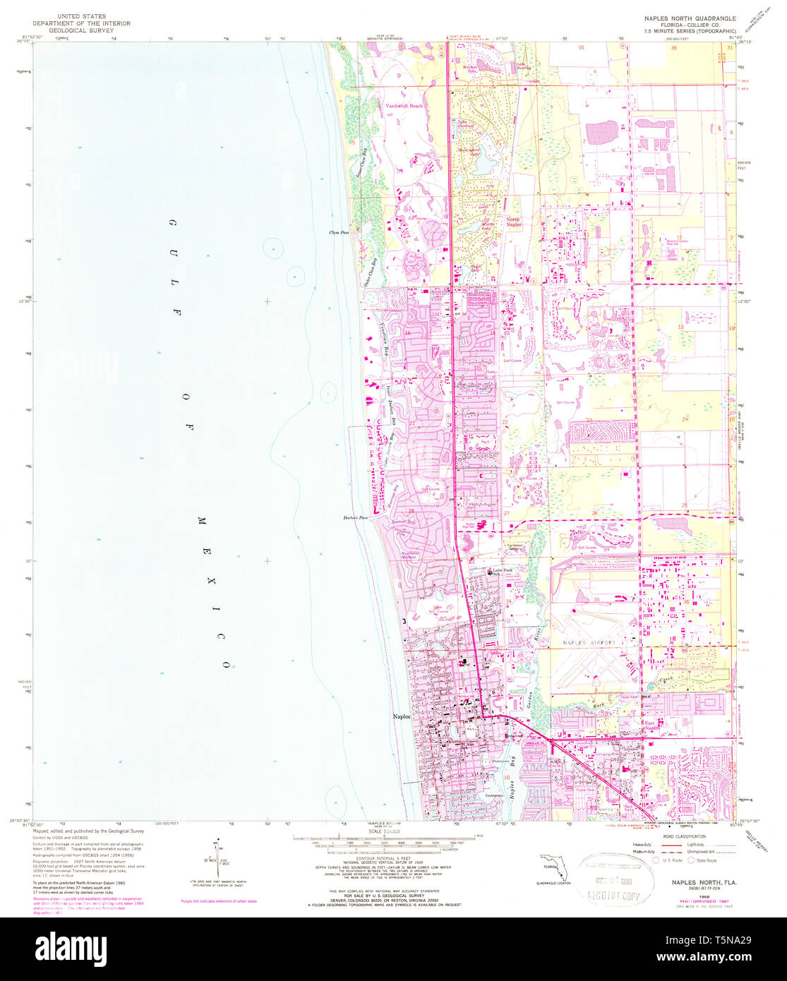 Naples florida map hi-res stock photography and images - Alamy