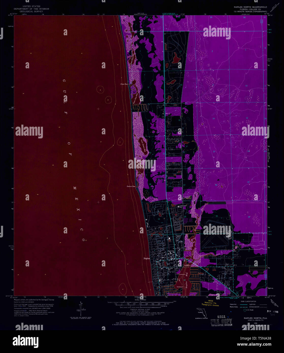 Naples florida map hi-res stock photography and images - Alamy