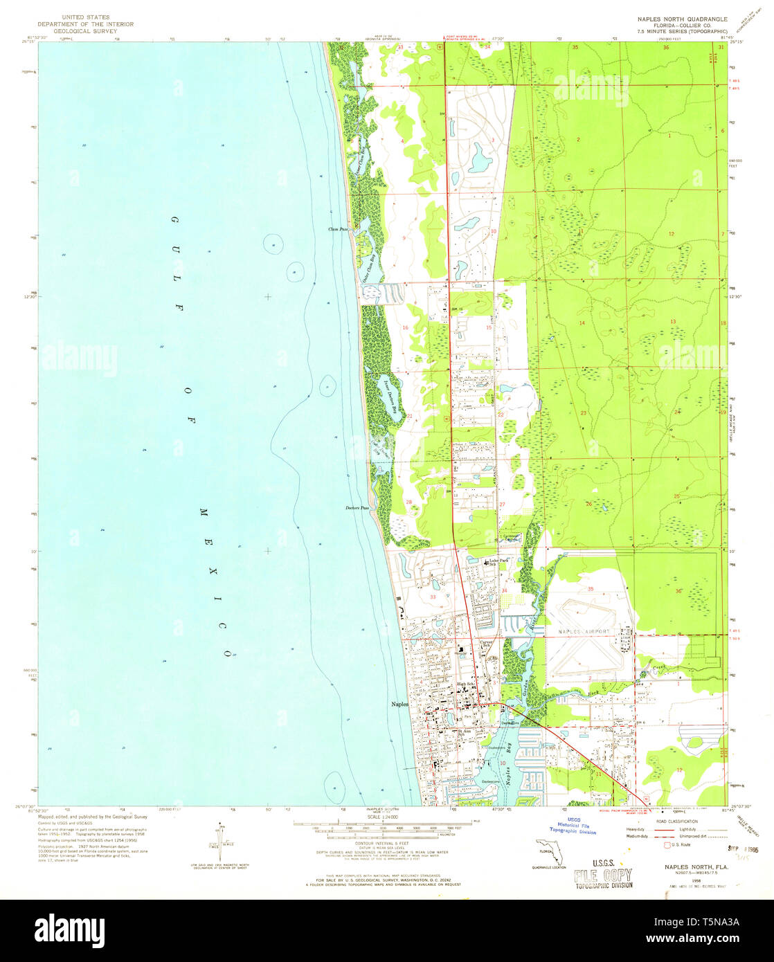 Naples florida map hi-res stock photography and images - Alamy