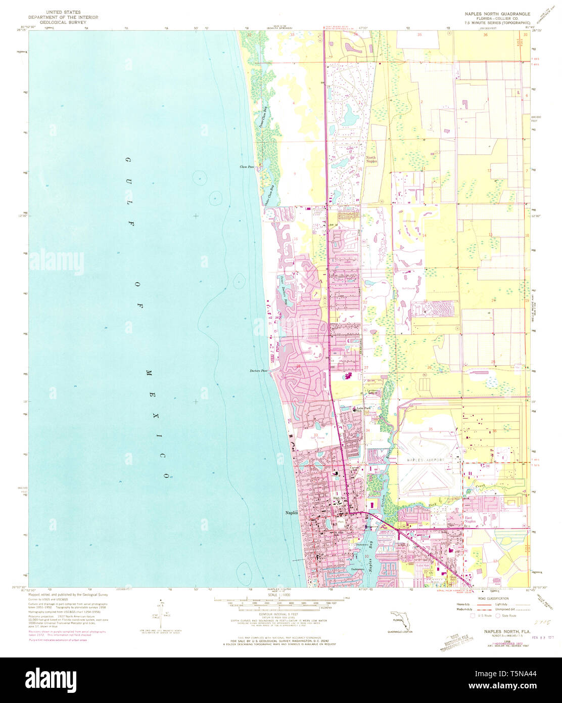 Naples florida map hi-res stock photography and images - Alamy