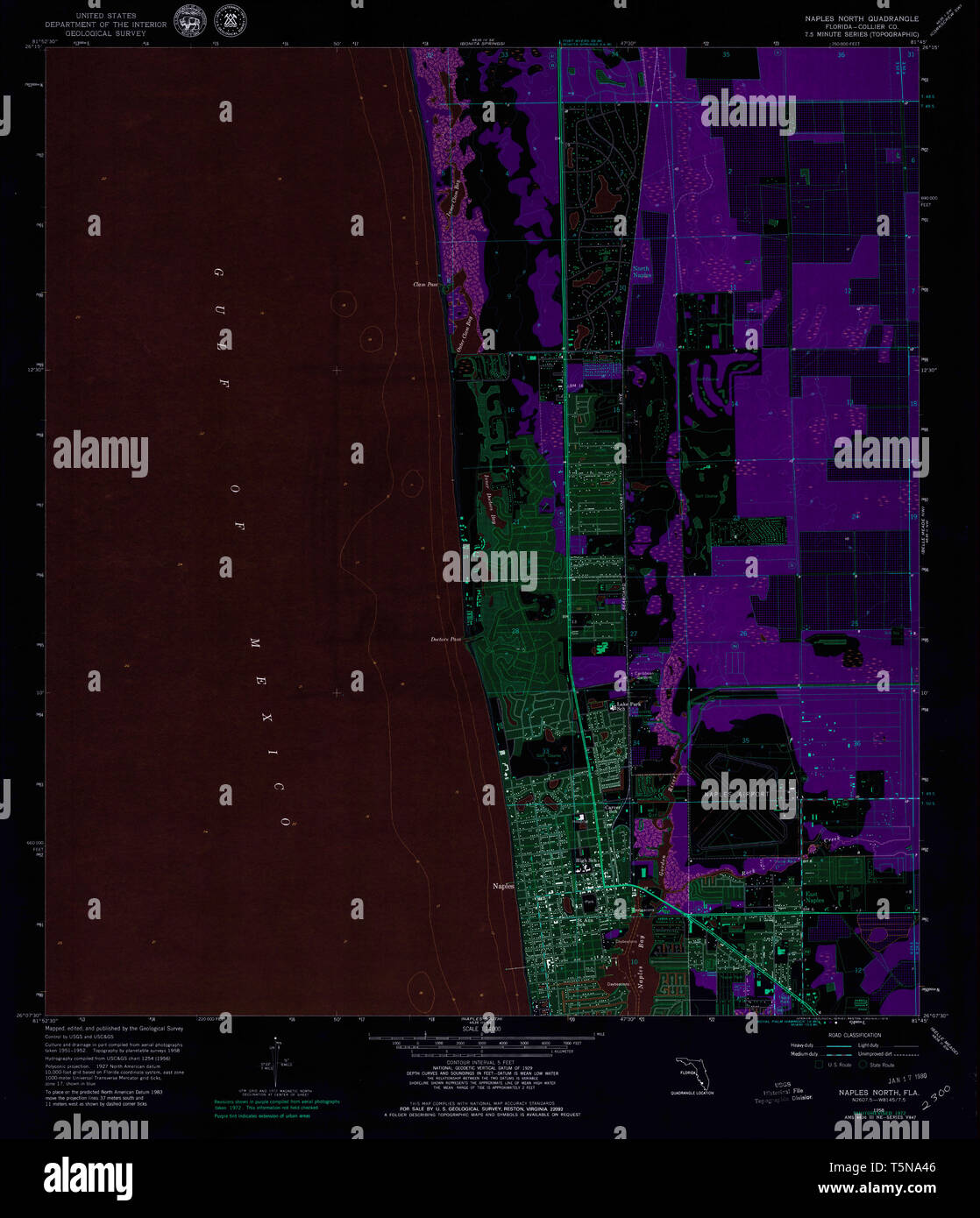 Naples florida map hi-res stock photography and images - Alamy