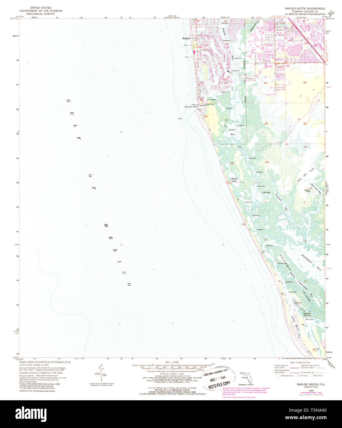 Naples florida map hi-res stock photography and images - Alamy