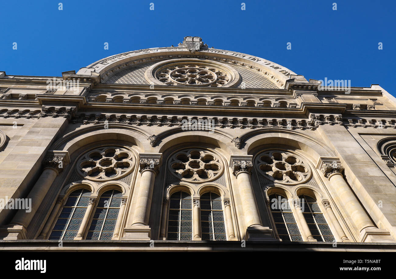 Great synagogue of Paris. Also known as La Victoire synagogue , it is ...
