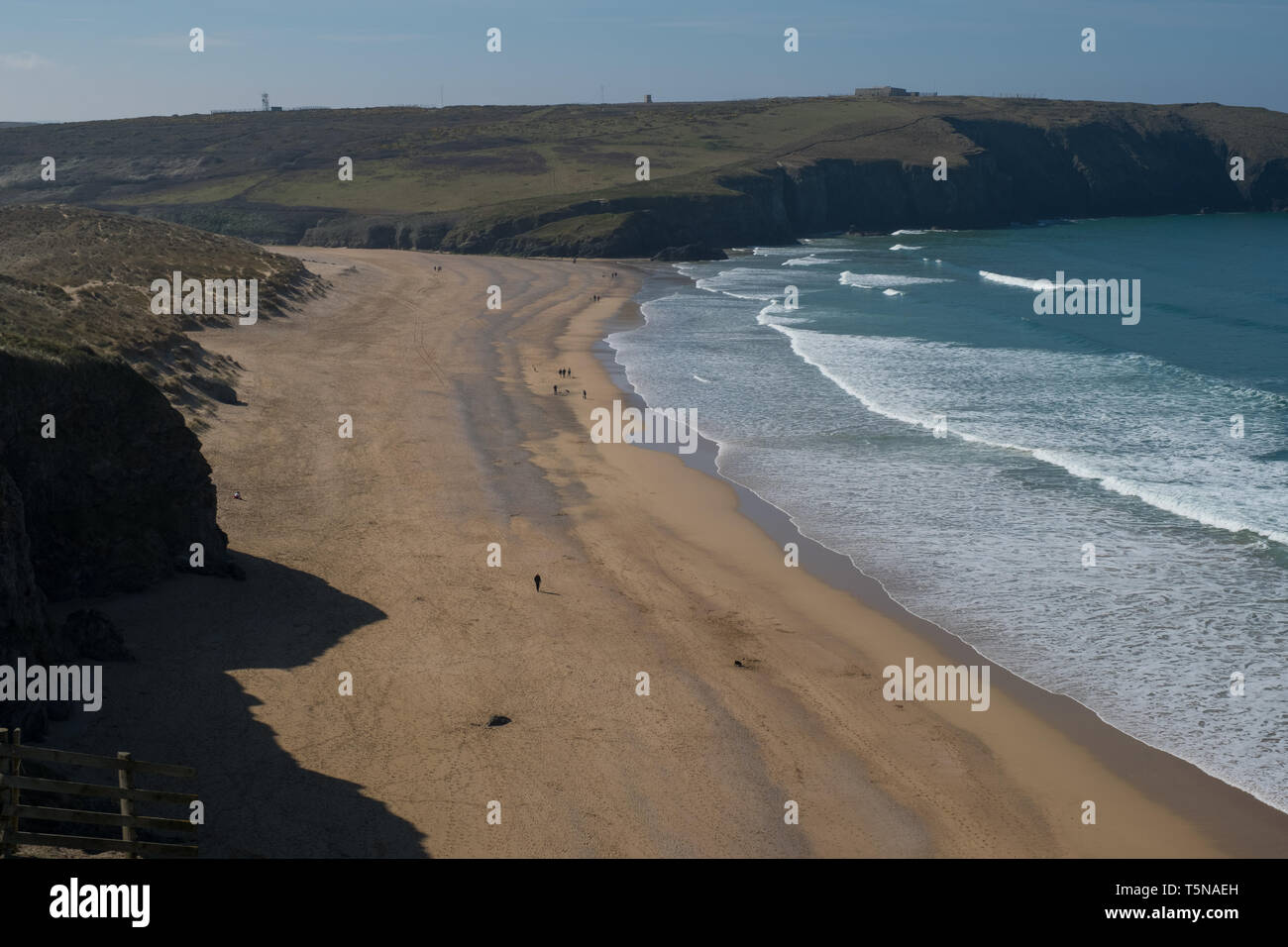 Holywell Bay, Cornwall, England Stock Photo - Alamy