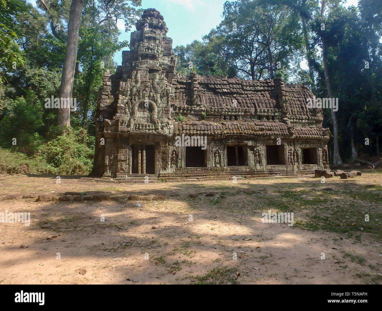 Ruins of Preak Khan in Angkor Complex of Cambodia Stock Photo - Alamy