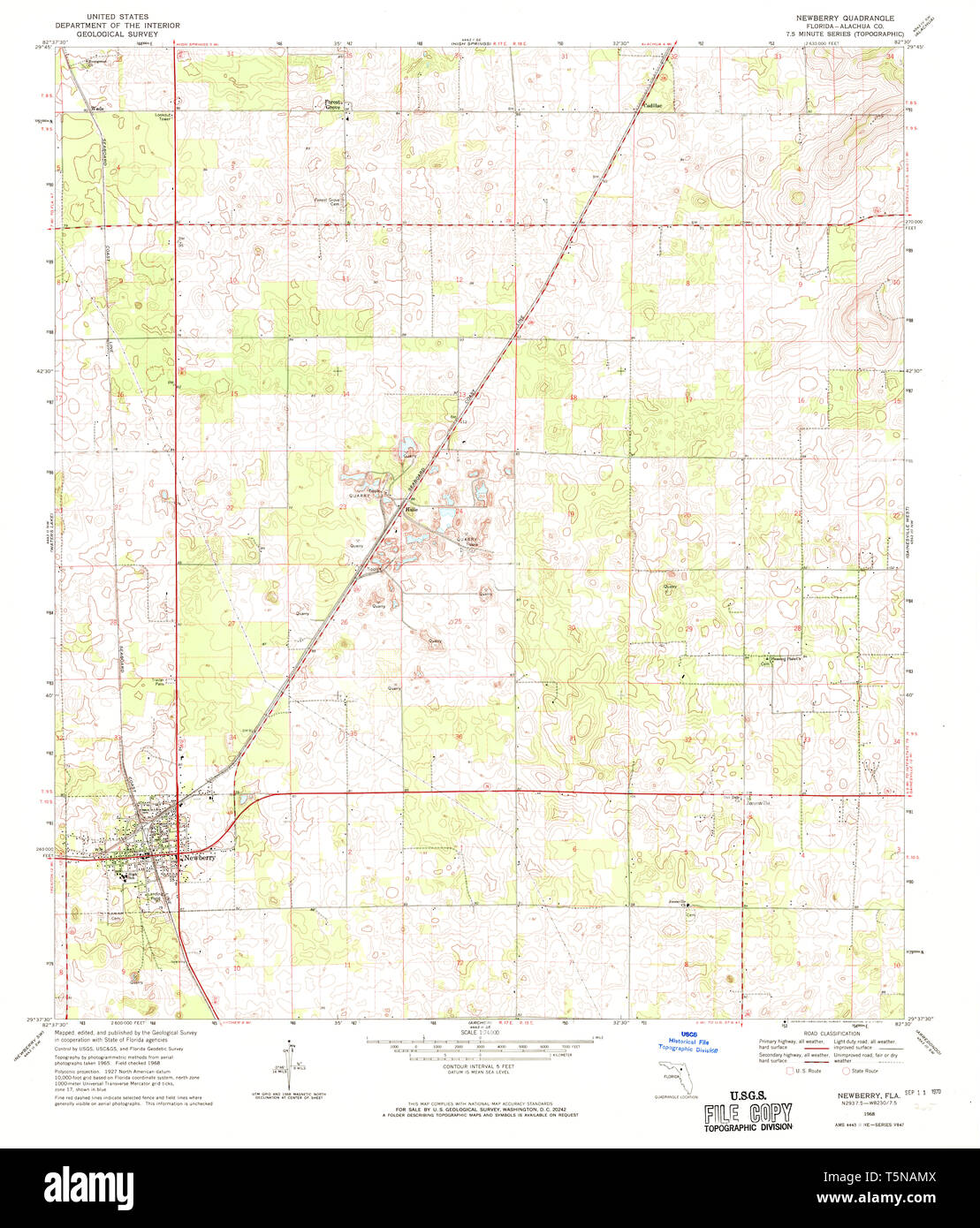 Newberry florida map Cut Out Stock Images & Pictures - Alamy