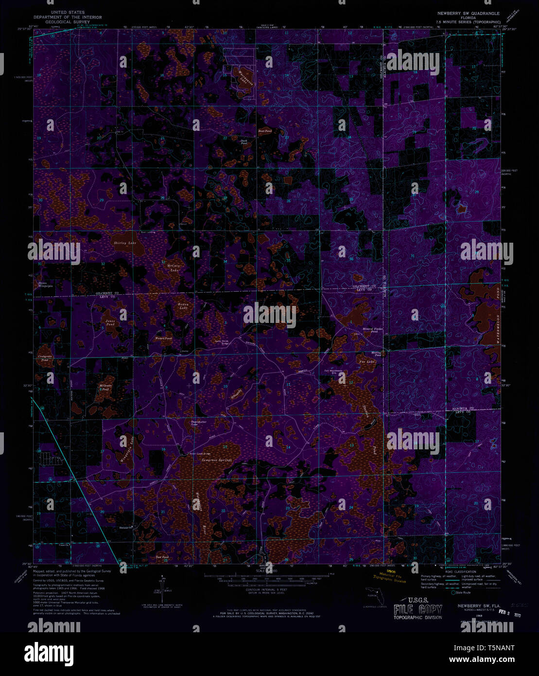 Newberry florida map hi-res stock photography and images - Alamy