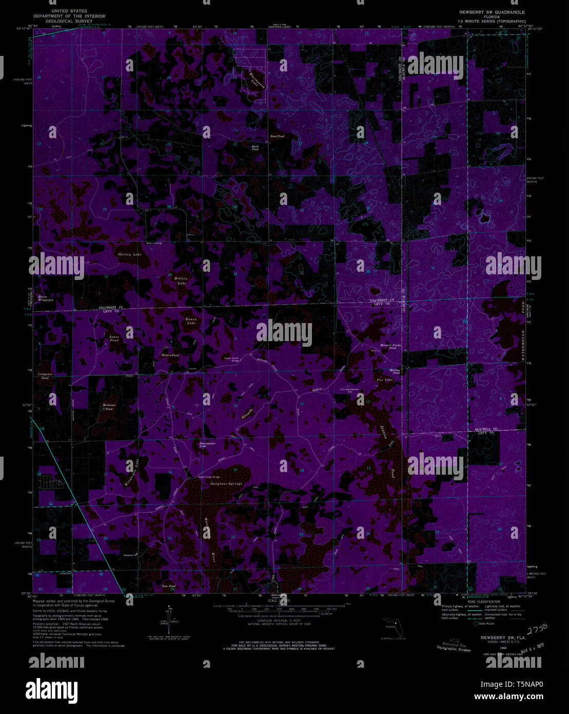 Newberry florida map hi-res stock photography and images - Alamy