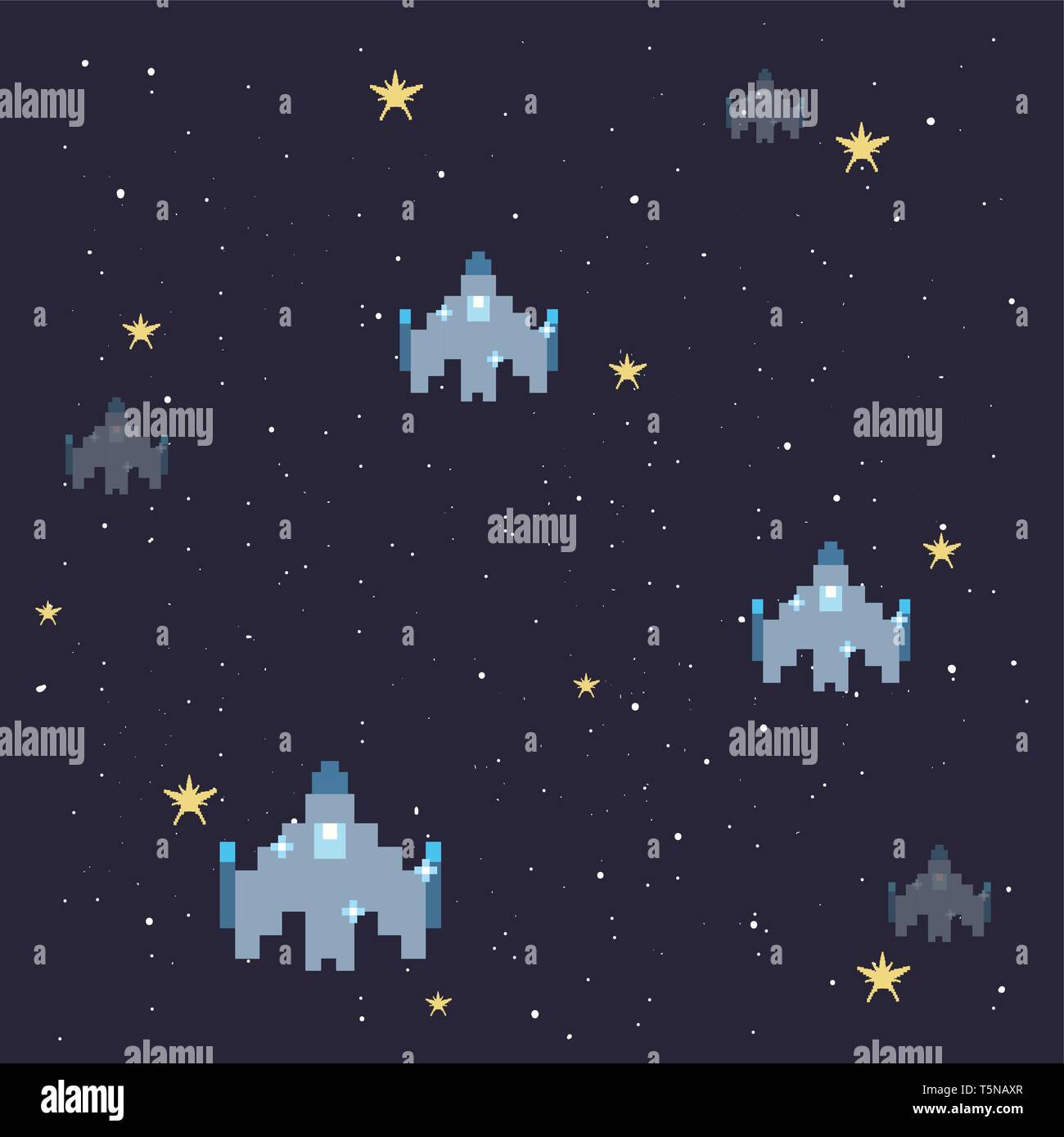 screen invaders battle video game retro vector illustration design ...