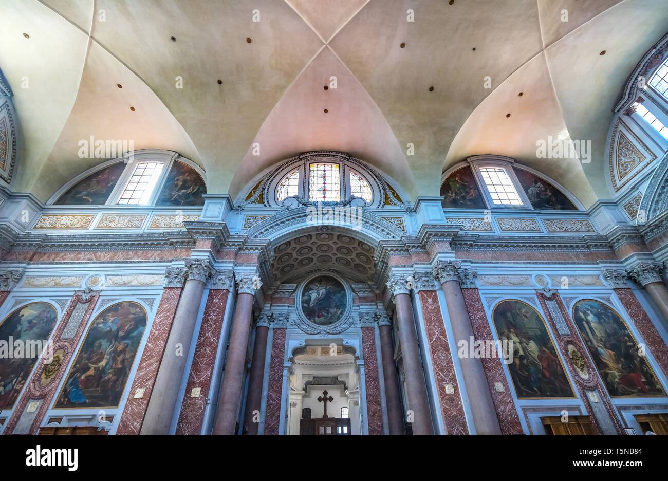 Basilica Saint Mary Angels and Martyrs Rome Italy. Church designed by ...