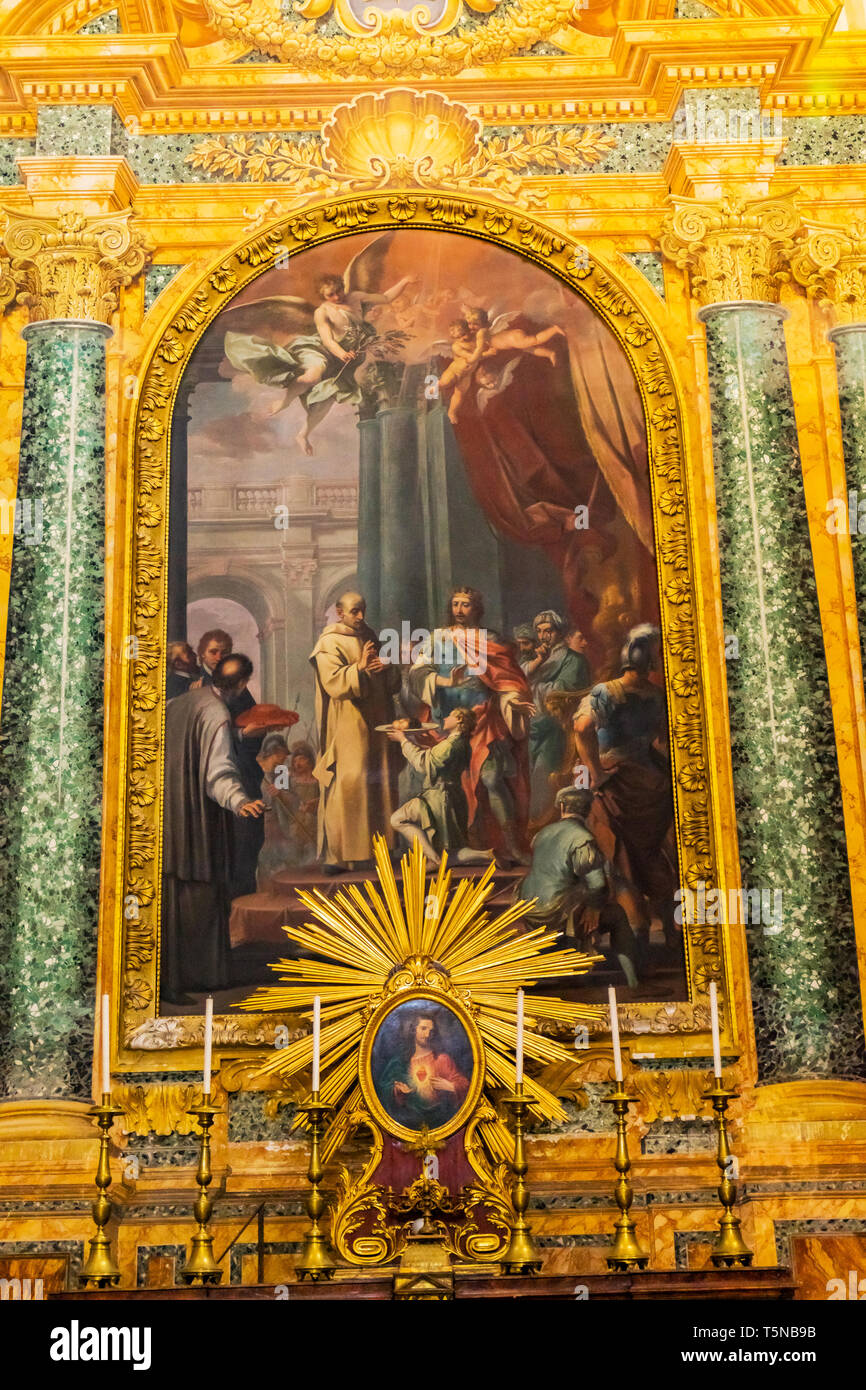 Altar Basilica Saint Mary Angels and Martyrs Rome Italy. Church ...