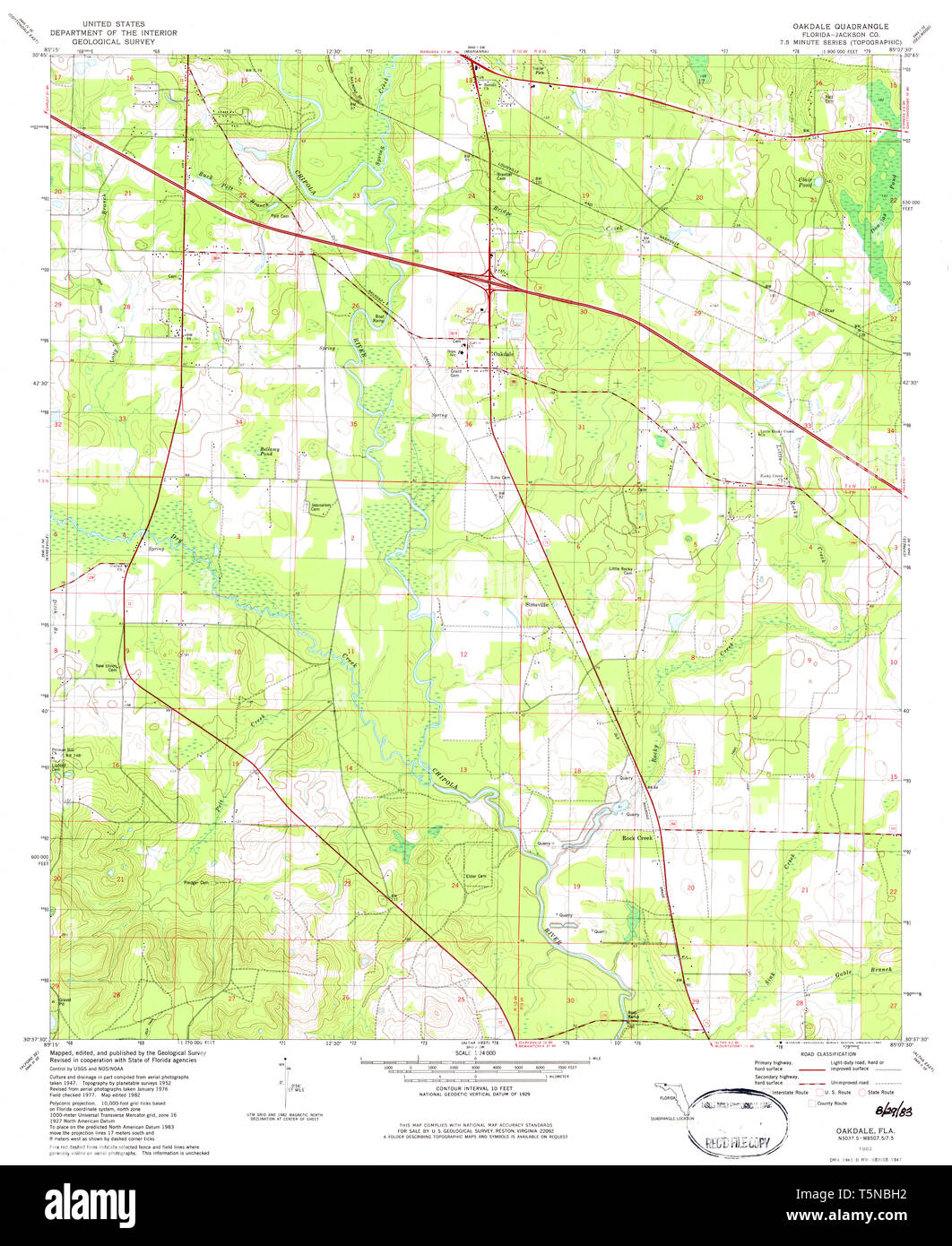 Map of oakdale hi-res stock photography and images - Alamy