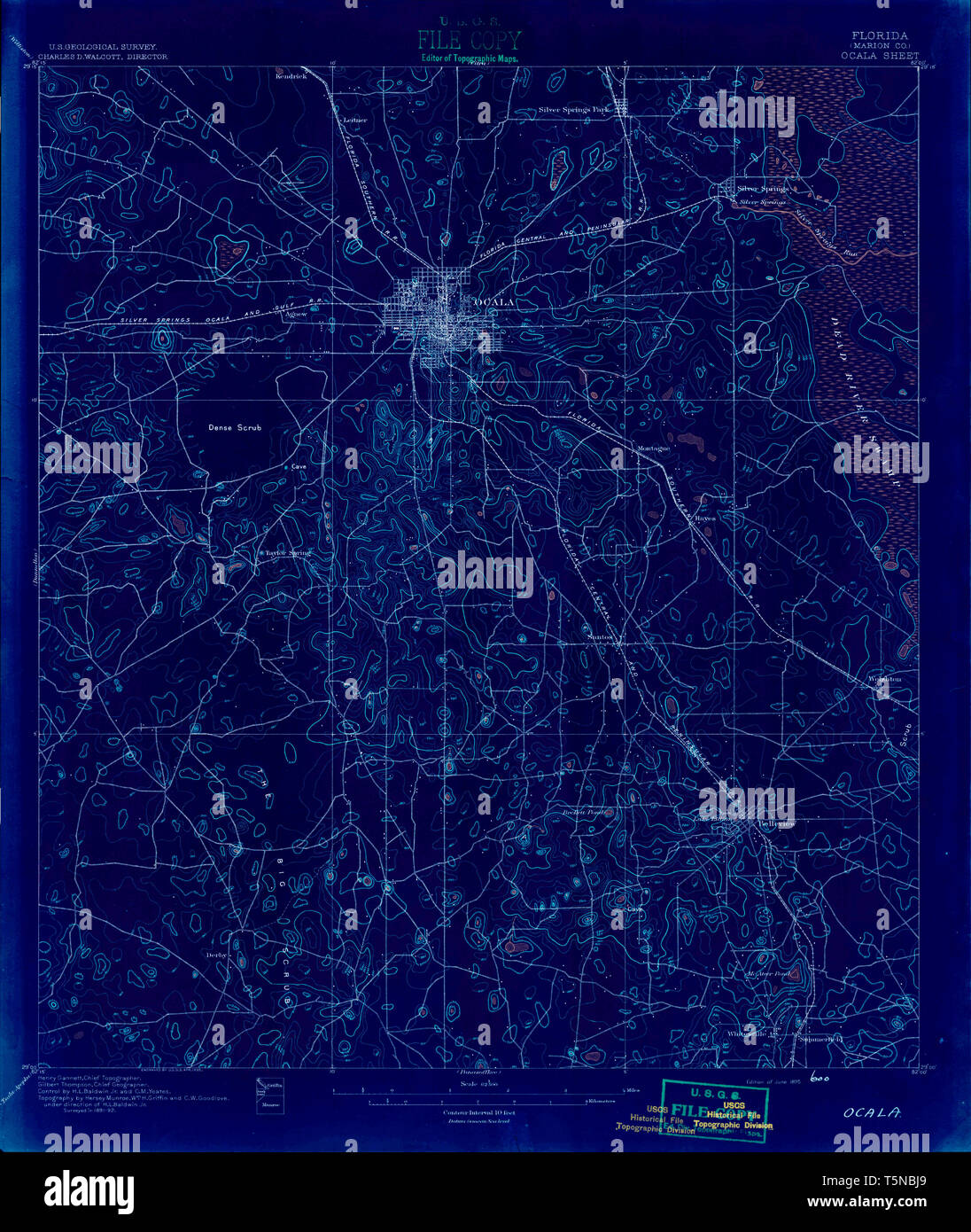 Ocala florida map hi-res stock photography and images - Alamy