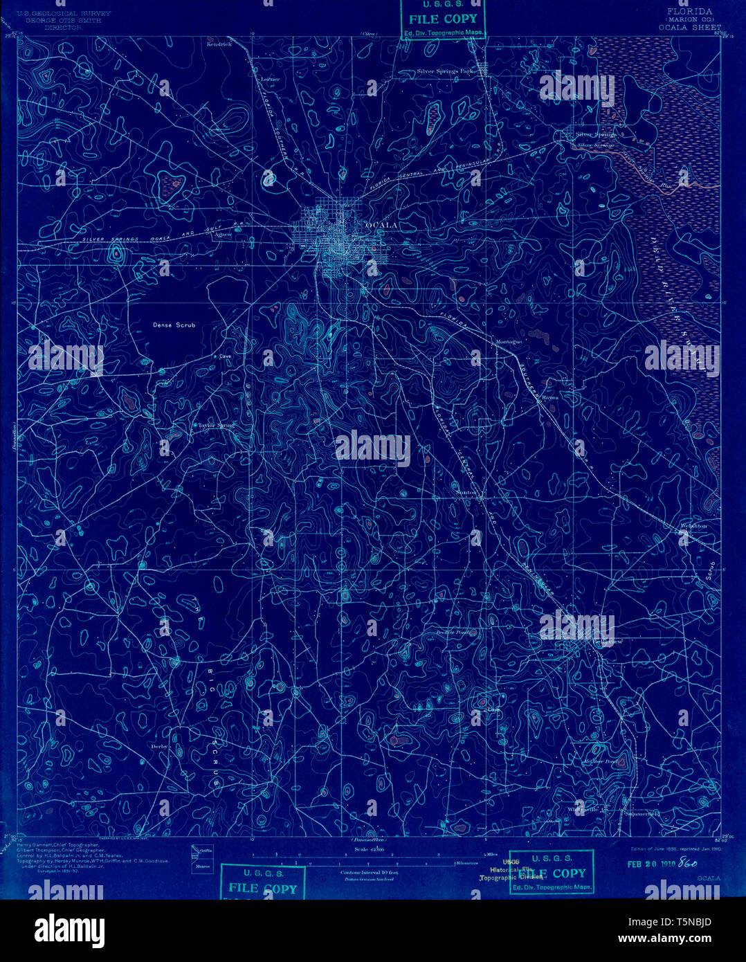 Map of ocala hi-res stock photography and images - Alamy