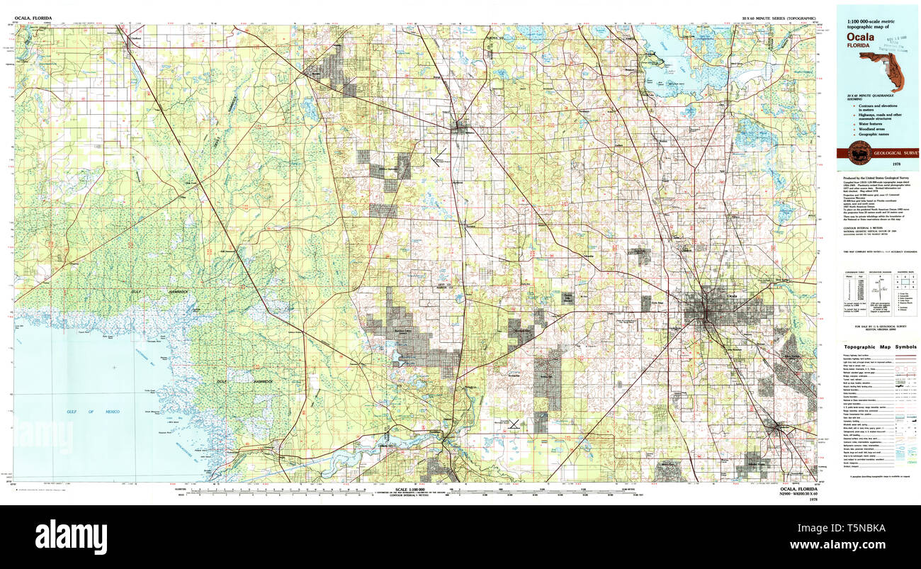Map Of Ocala High Resolution Stock Photography and Images - Alamy