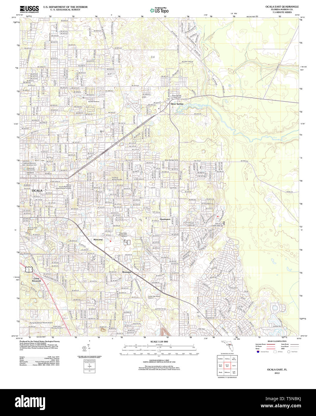 Map of ocala hi-res stock photography and images - Alamy
