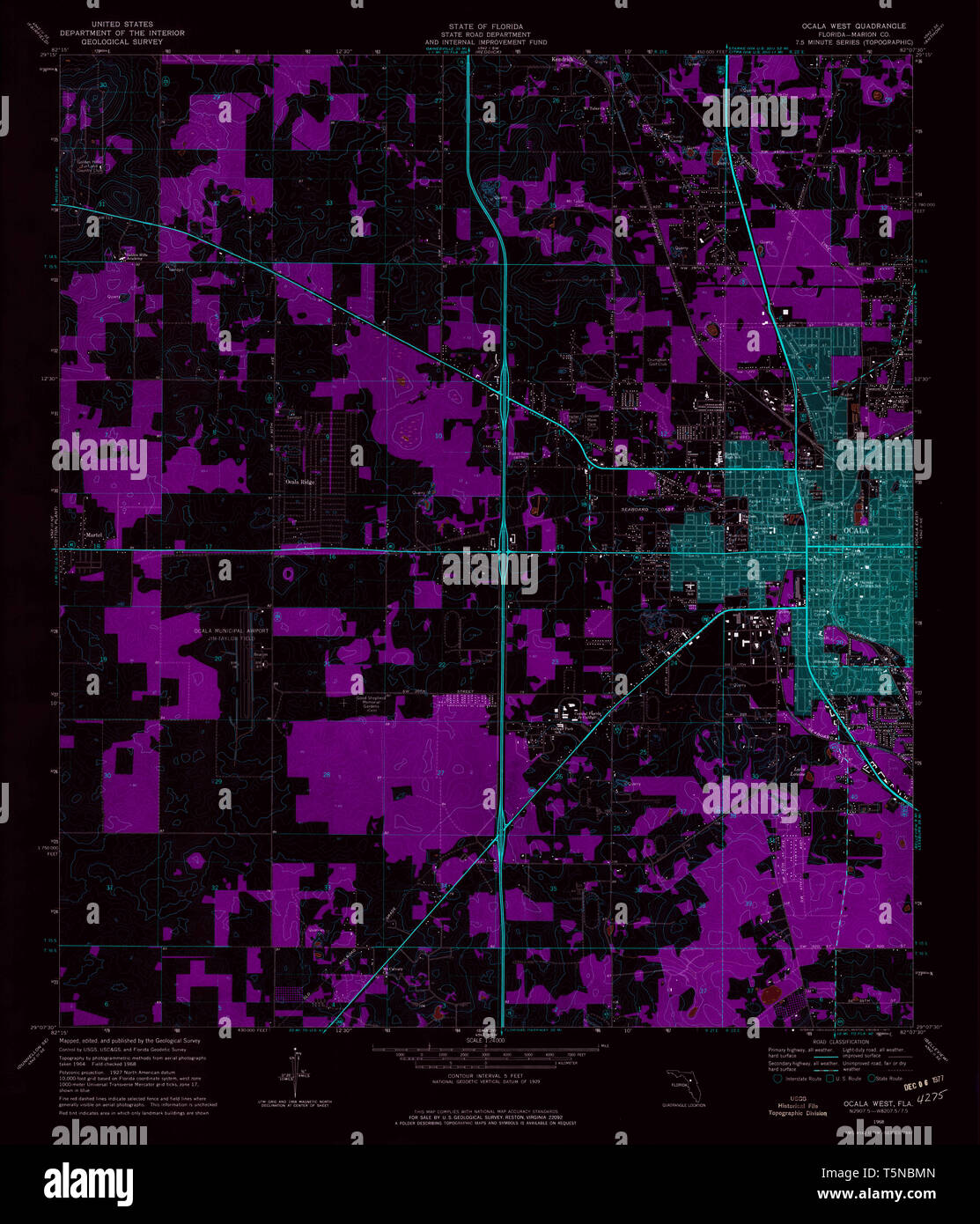 Ocala florida map hi-res stock photography and images - Alamy