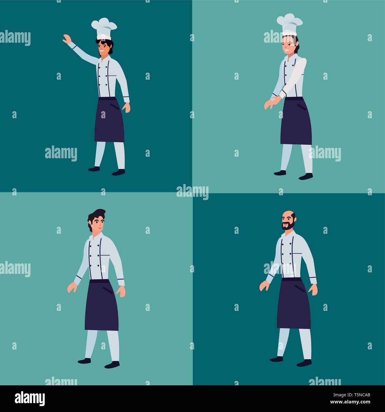 chefs people profession labour day vector illustration Stock Vector ...