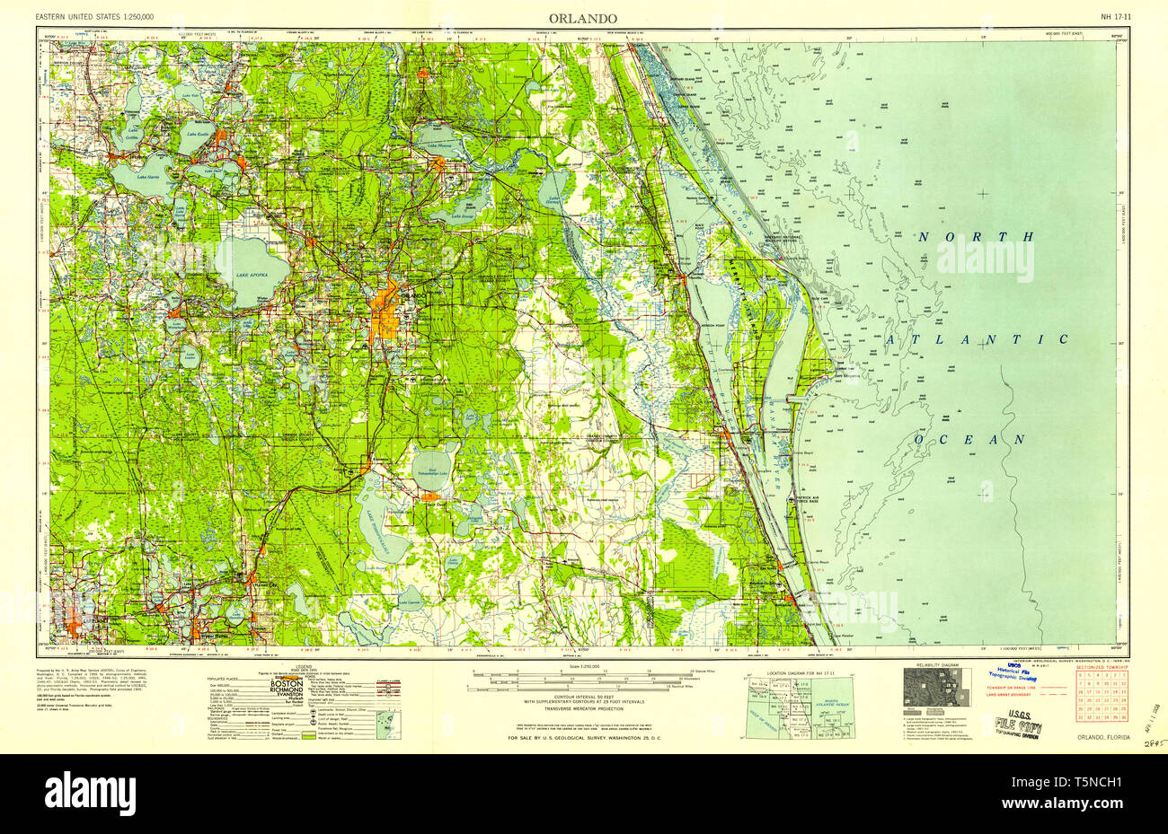 Orlando fl map hi-res stock photography and images - Alamy