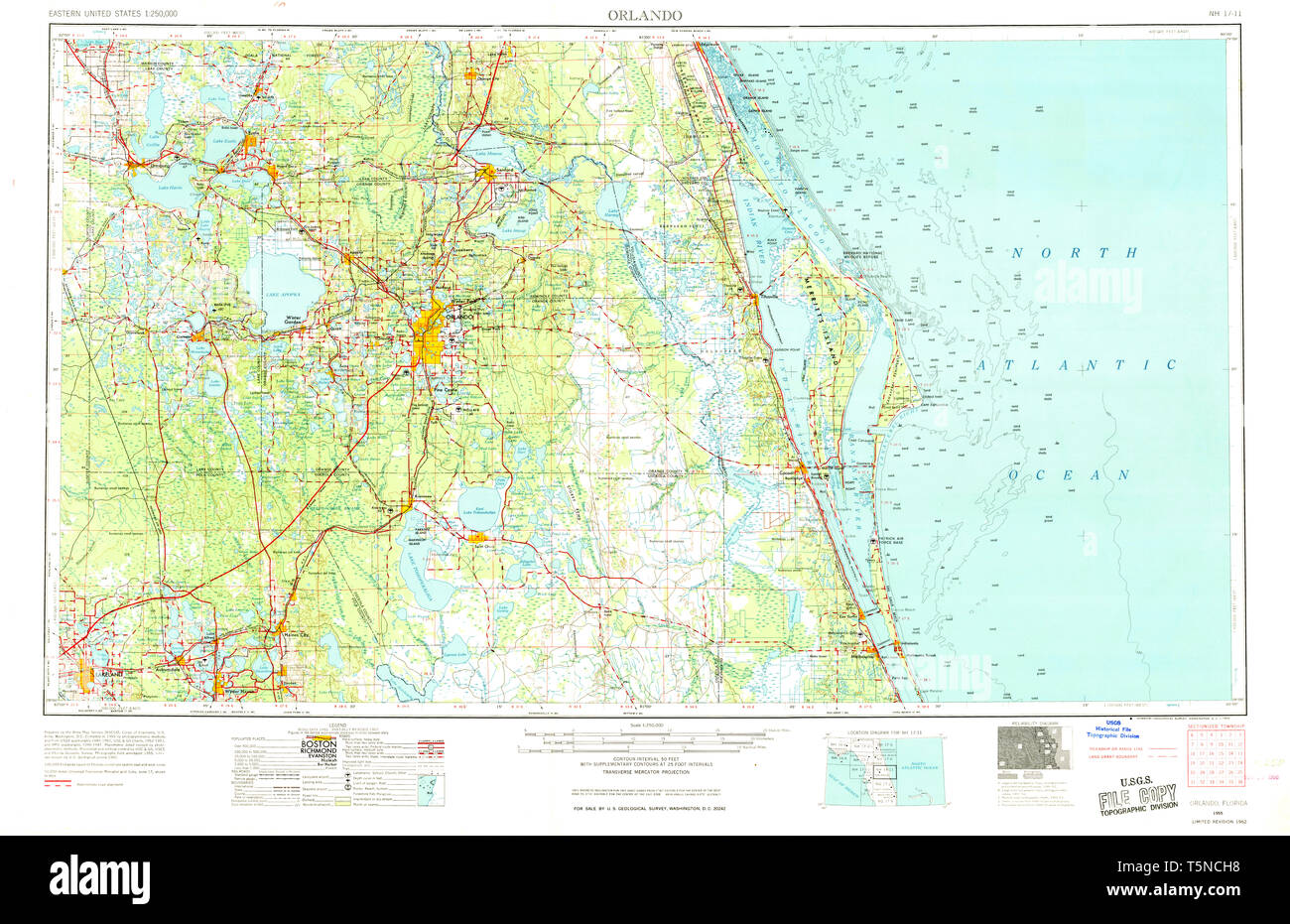 Orlando map hi-res stock photography and images - Alamy