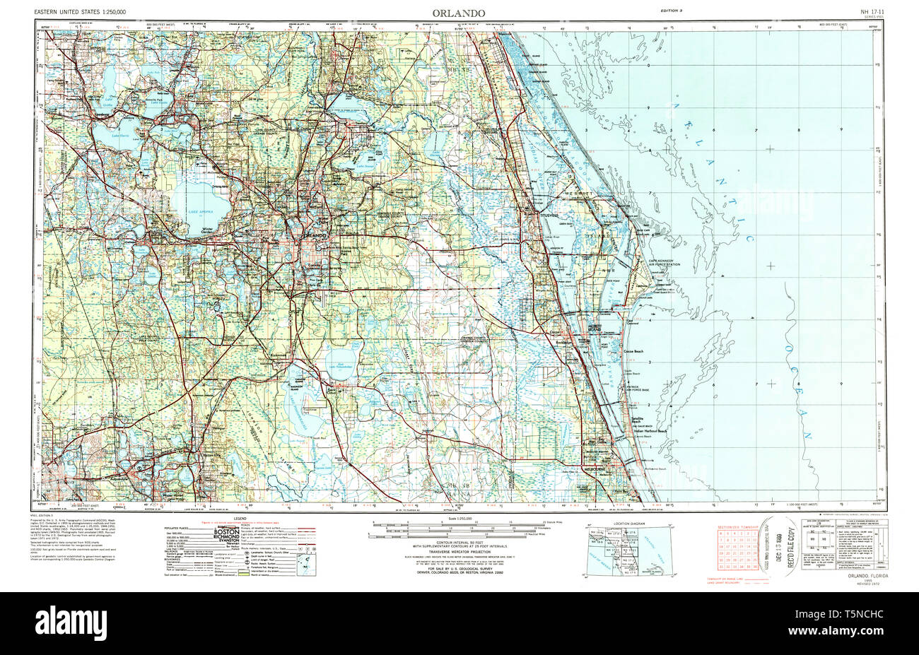 Orlando fl map hi-res stock photography and images - Alamy