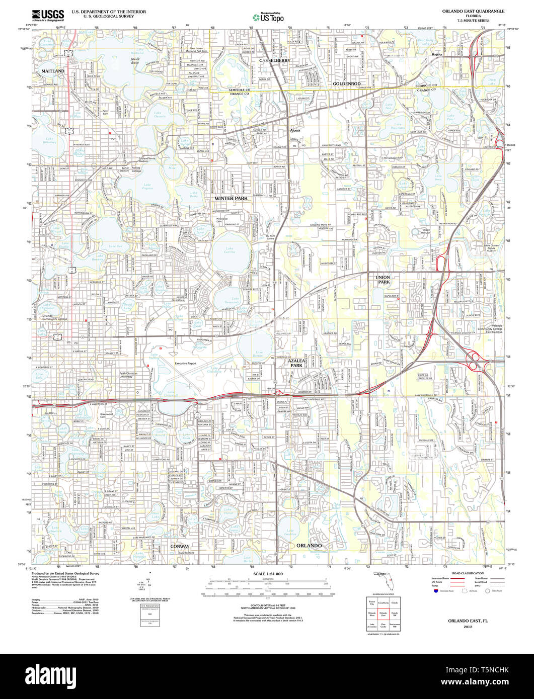 Orlando fl map hi-res stock photography and images - Alamy