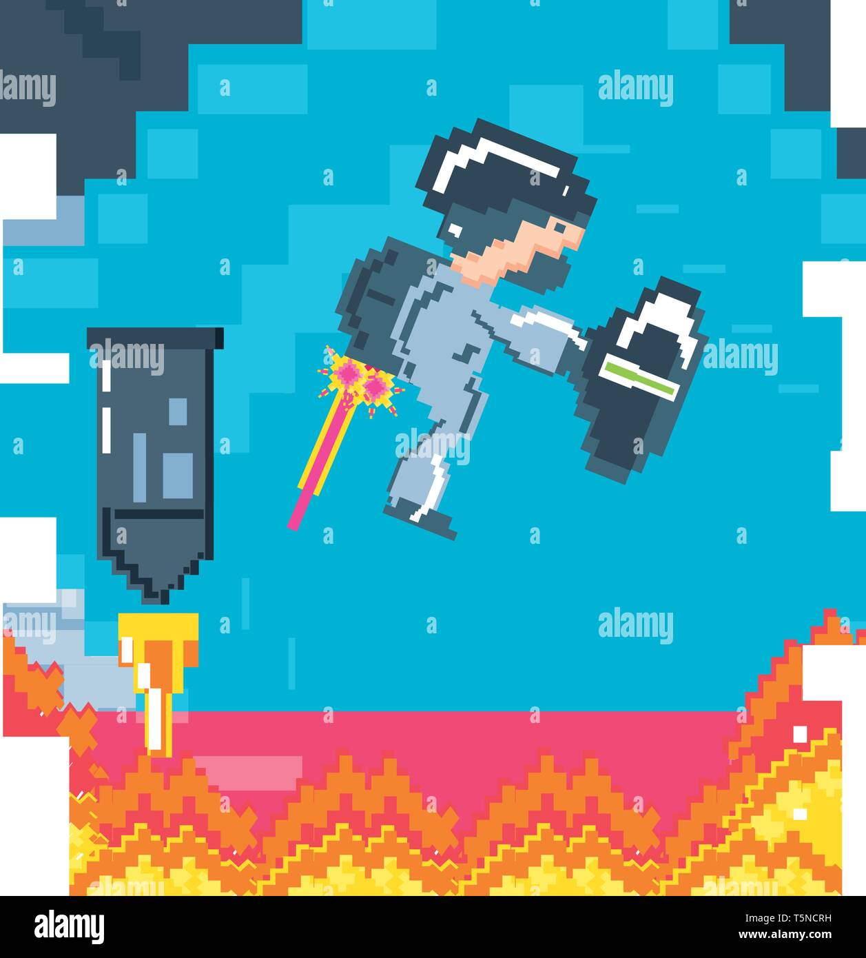 video game avatar pixelated vector illustration design Stock Vector ...