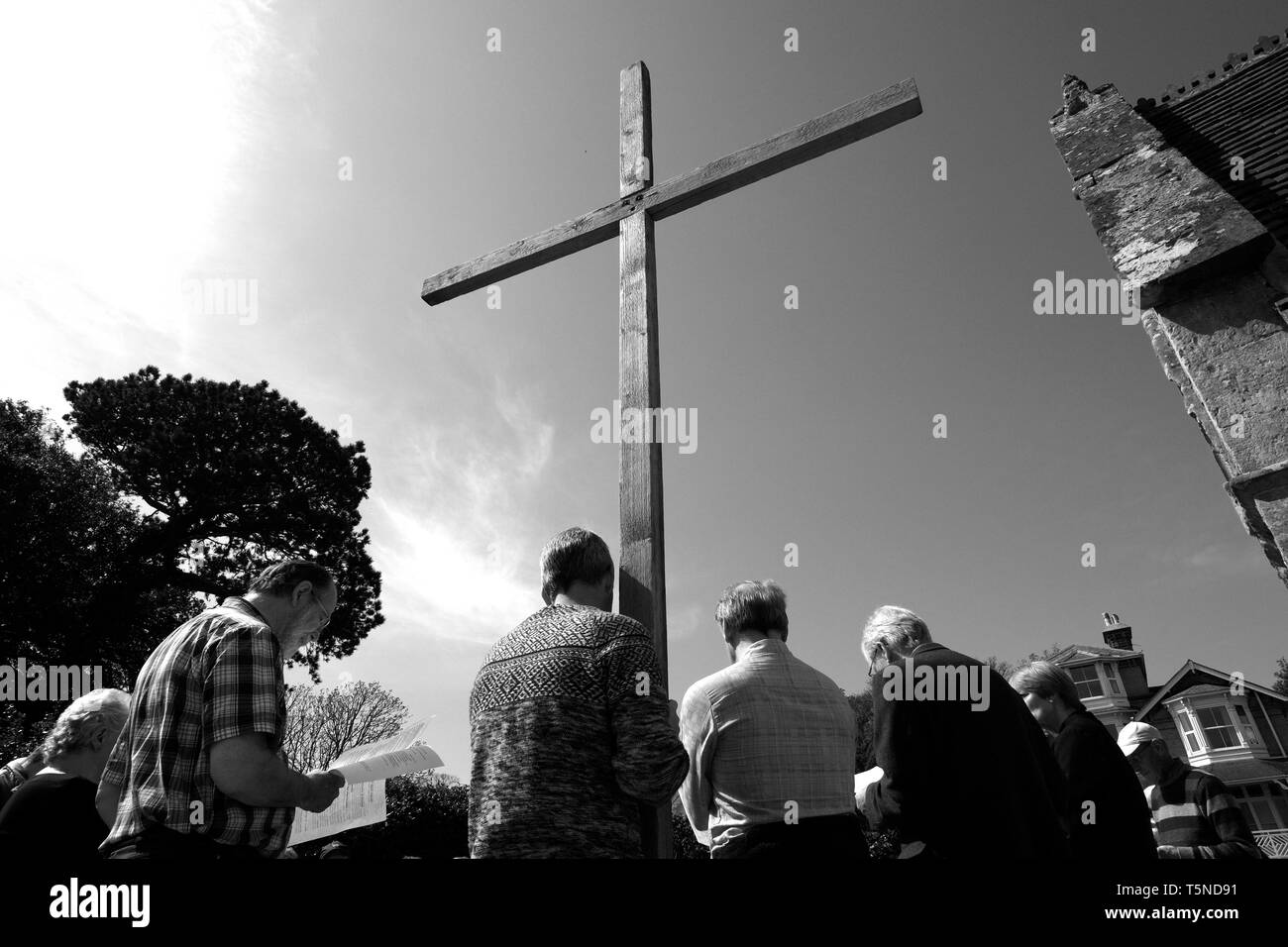 Procession of Witness religious occasion, Good Friday 2019, Shanklin ...