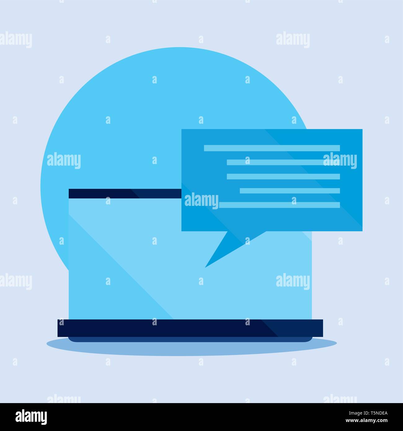 computer speech bubble cyber security vector illustration Stock Vector Image & Art - Alamy