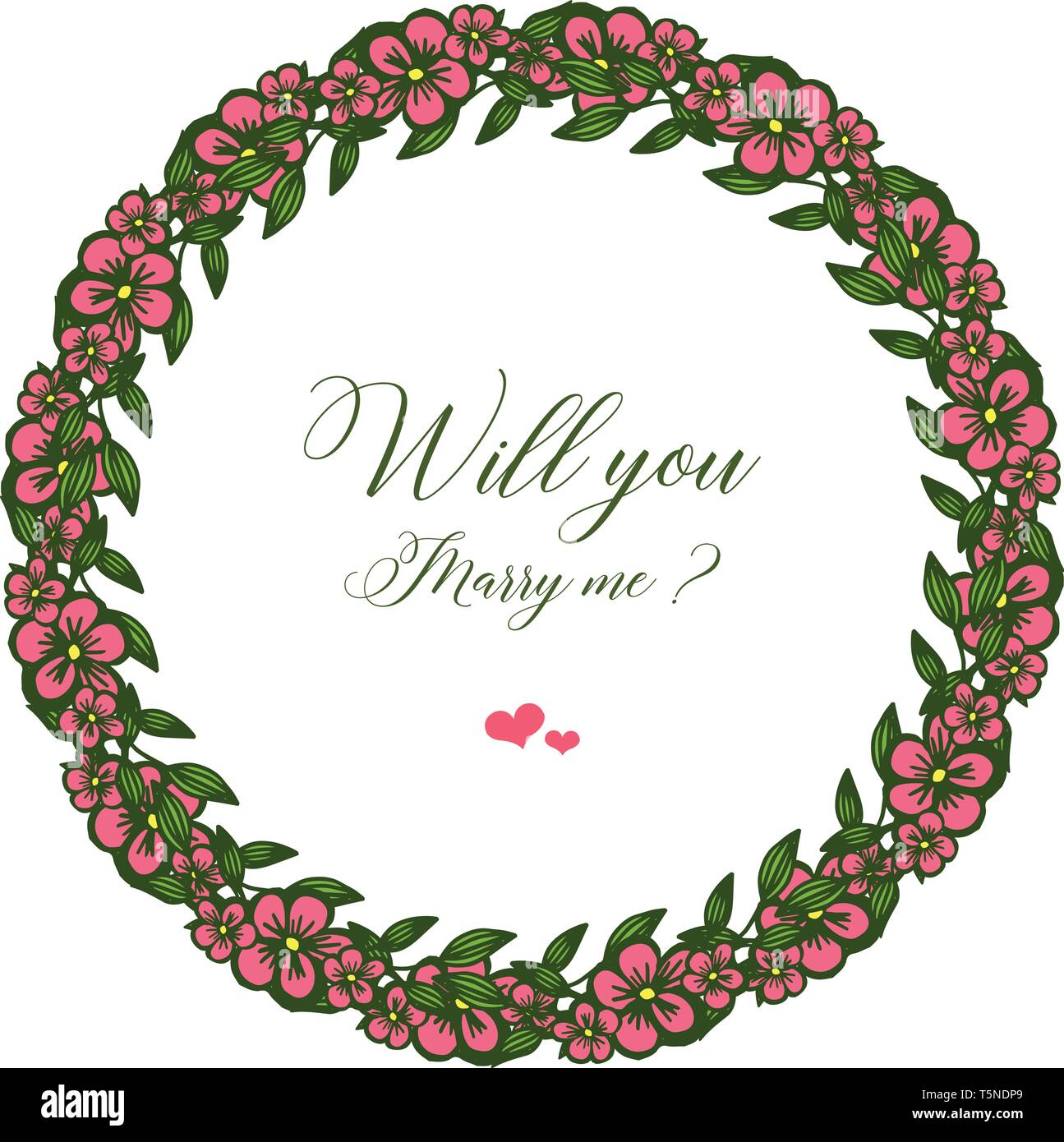 Vector illustration texture frame flower frame for lettering will you ...