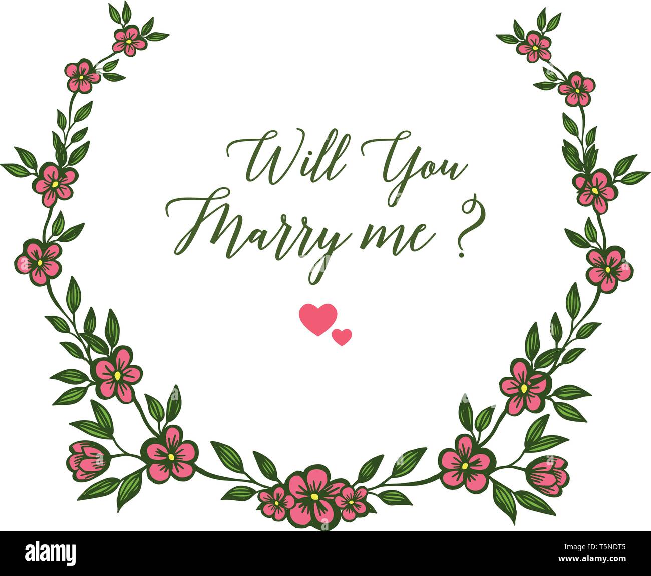 Vector illustration various shape leaf flower frame for design will you ...