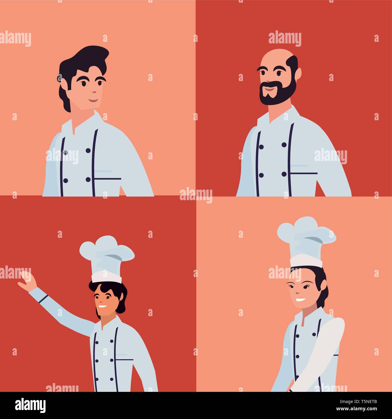 chefs people profession labour day vector illustration Stock Vector ...