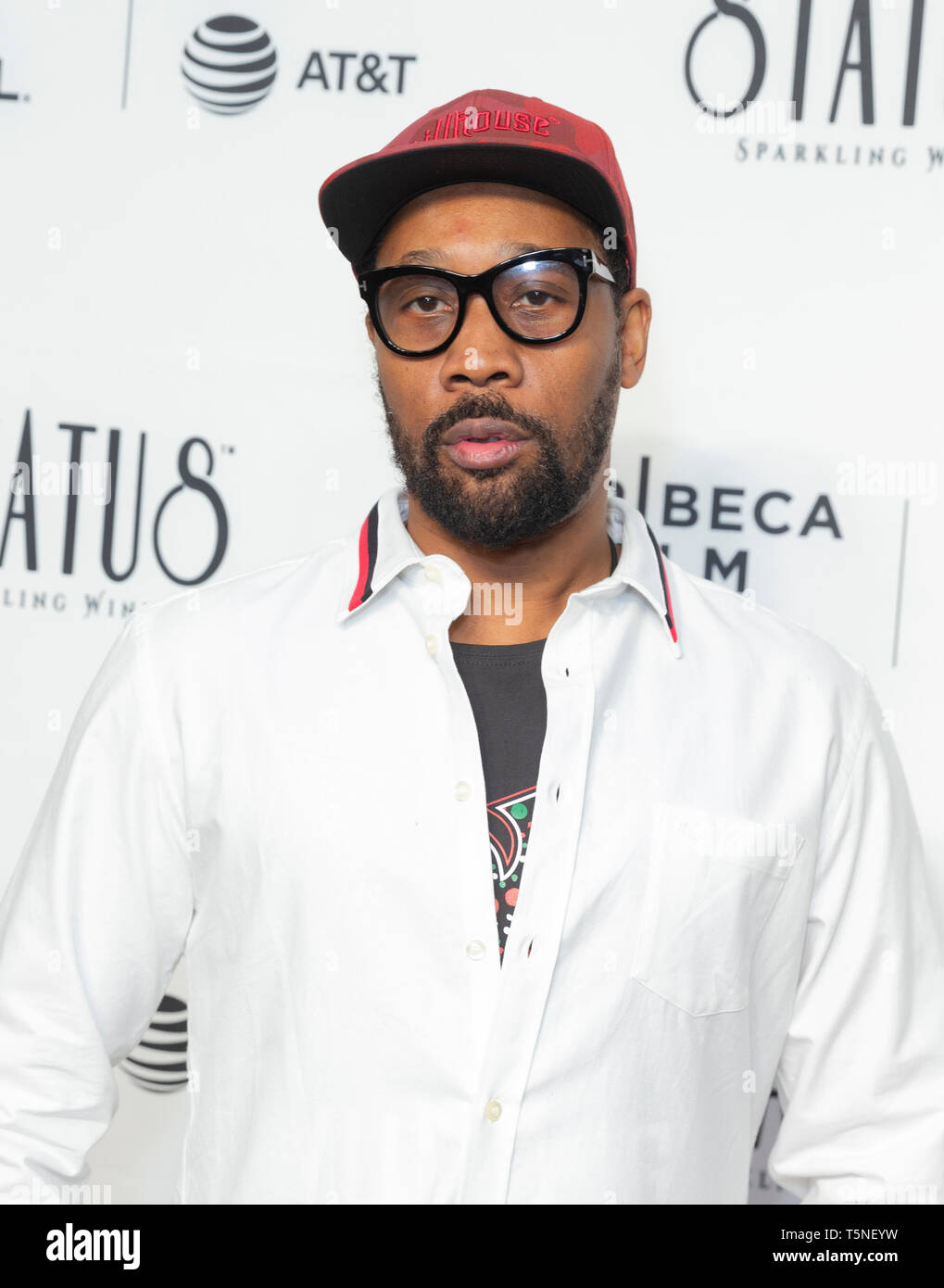 New York, NY - April 25, 2019: RZA Robert Diggs attends Tribeca TV Wu ...