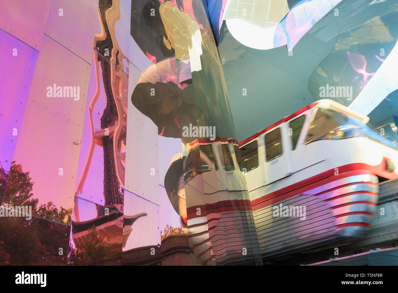 The museum of pop culture building at Seattle Center is designed for ...