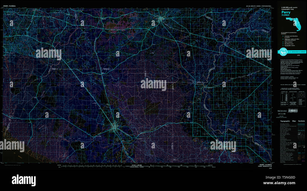 Perry florida map hi-res stock photography and images - Alamy