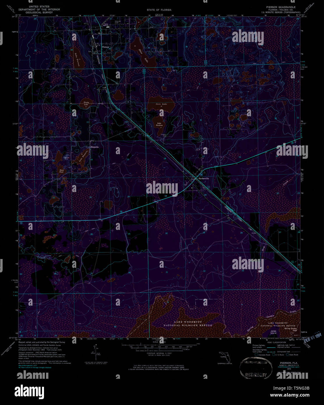 Map of pierson florida hi-res stock photography and images - Alamy