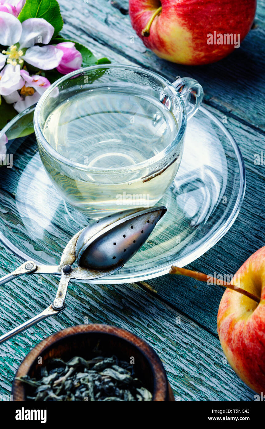Cup fruit tea apple hi-res stock photography and images - Alamy