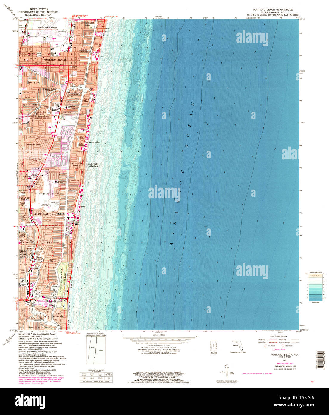 Map of pompano beach hi-res stock photography and images - Alamy