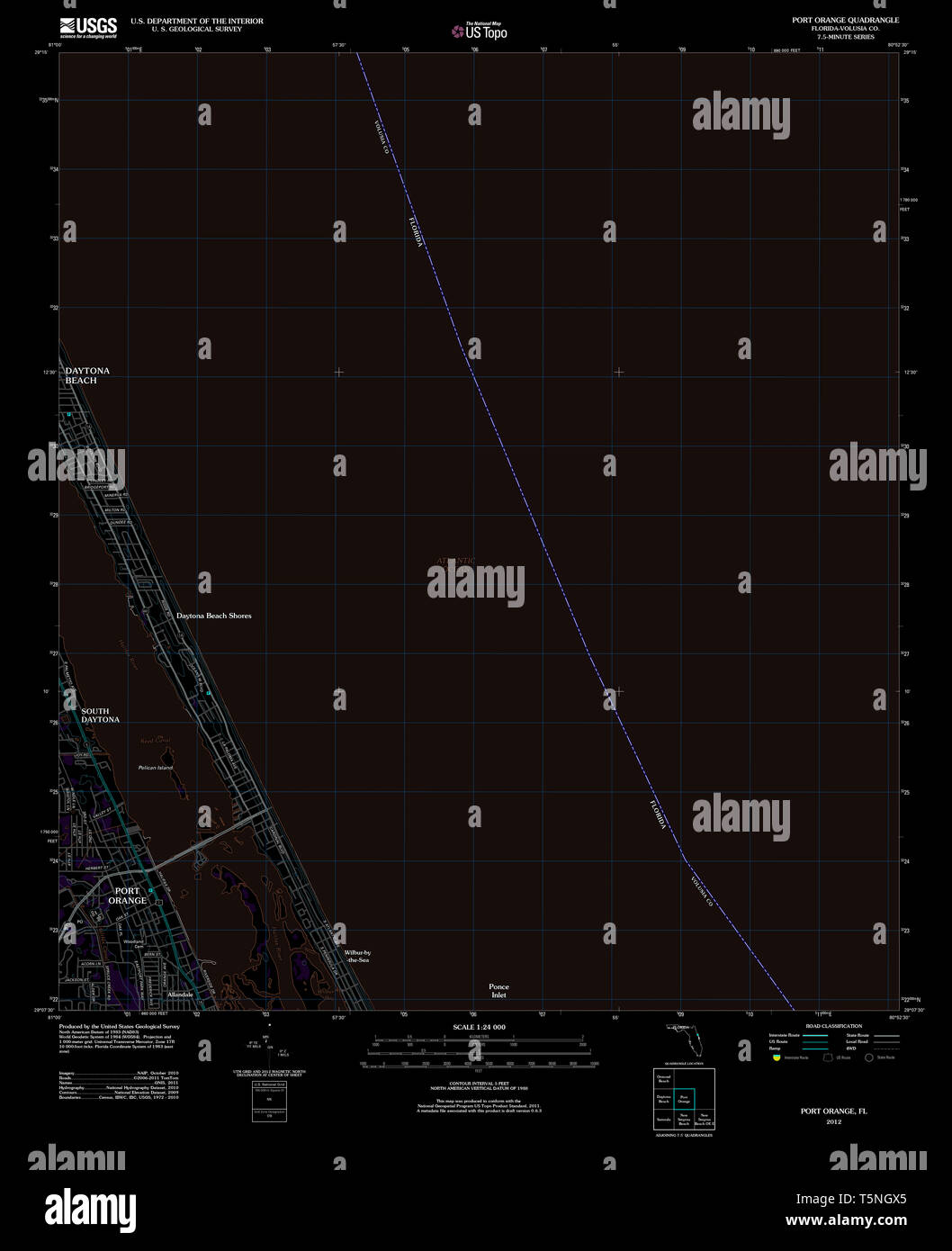 Map Of Port Orange High Resolution Stock Photography and Images - Alamy