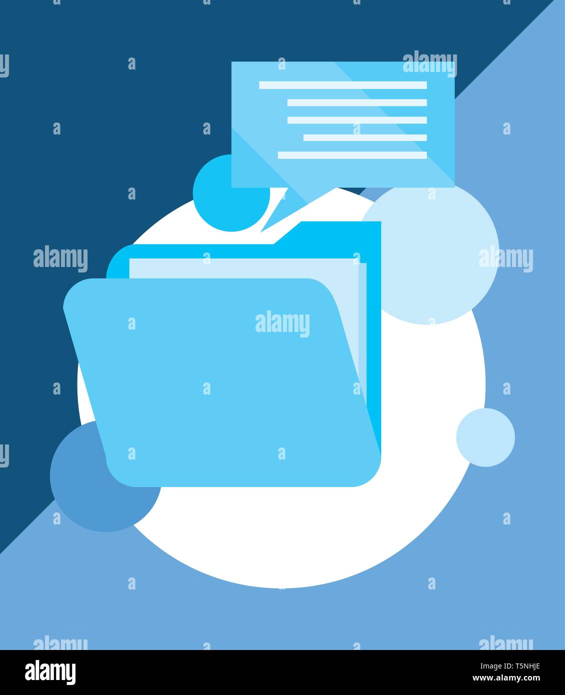 folder file message cyber security vector illustration Stock Vector ...