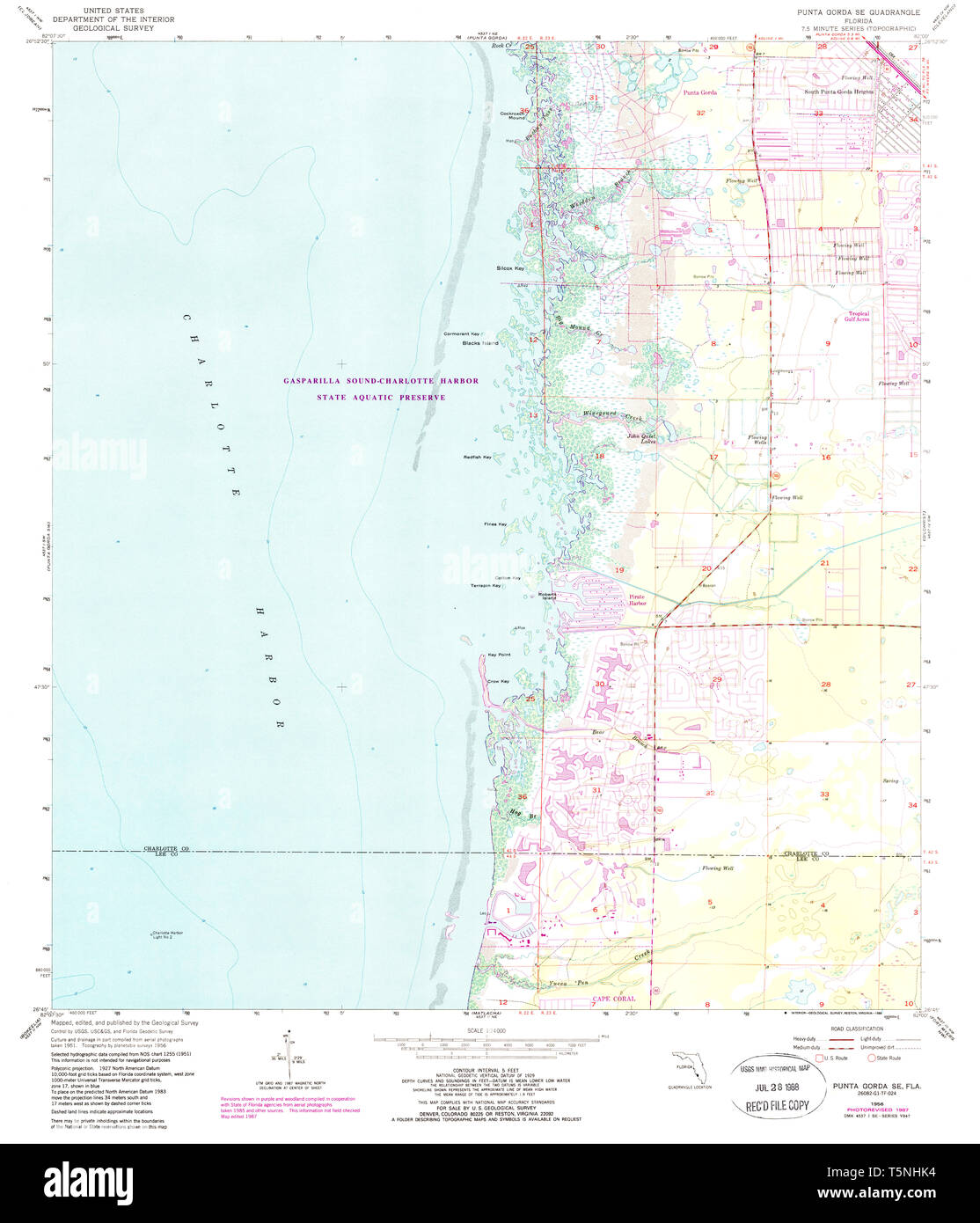 Punta gorda florida map hi-res stock photography and images - Alamy