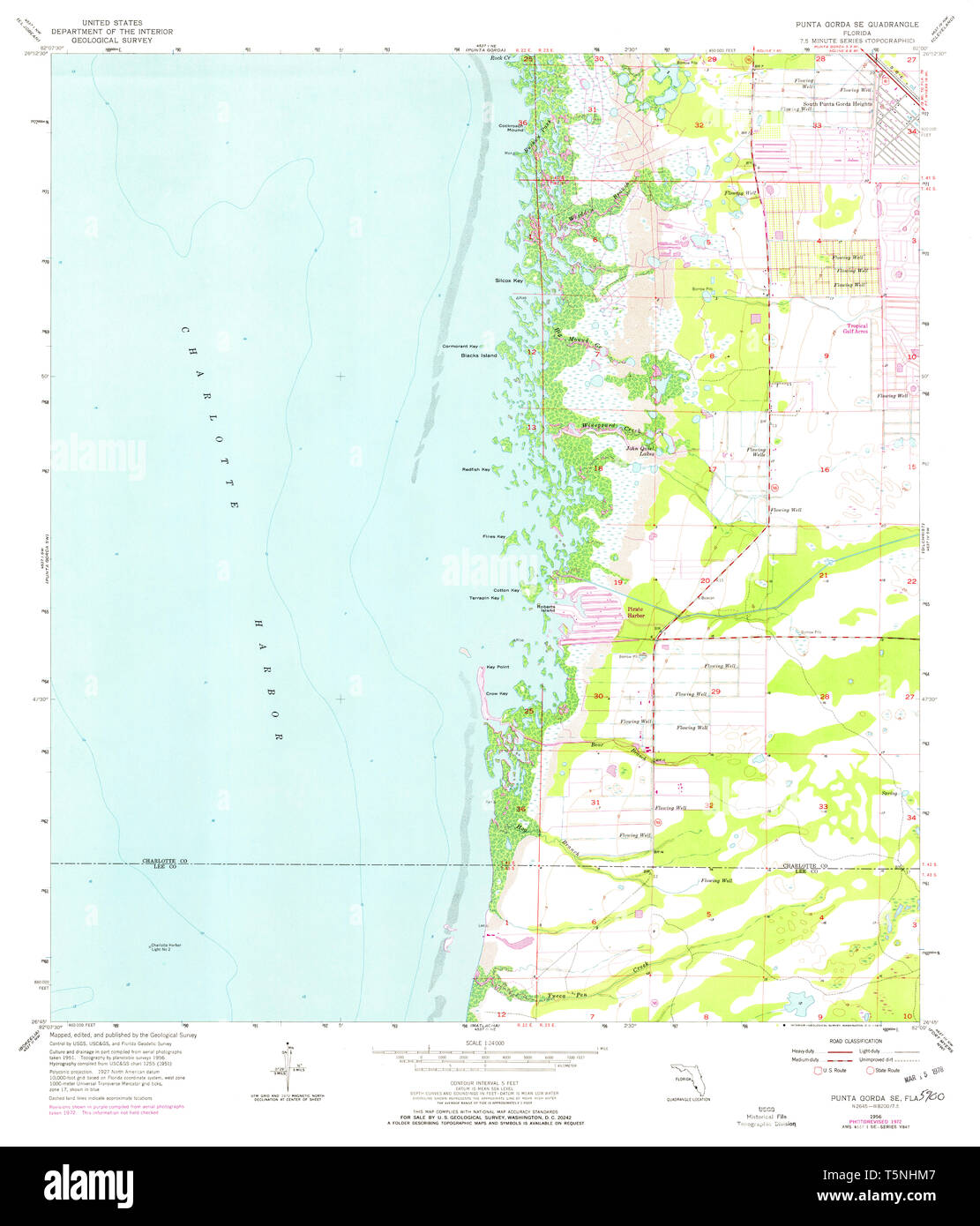 Punta gorda florida map hi-res stock photography and images - Alamy