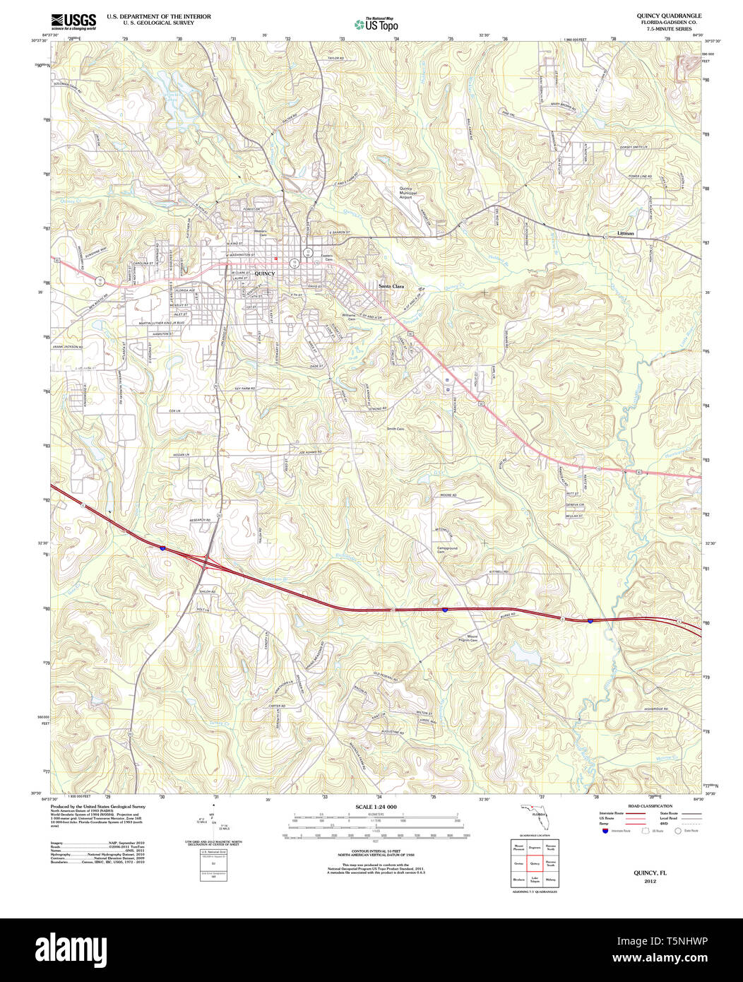 Map of quincy hi-res stock photography and images - Alamy