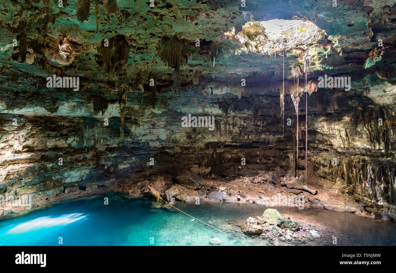 Cenote Dzitnup in Yucatan, Mexico Stock Photo - Alamy